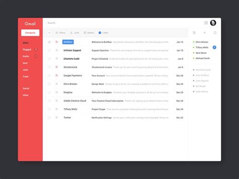 Gmail User Interface User Interface Web Development Design Redesign
