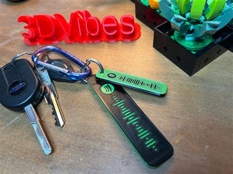 3d Printed Spotify Code Keychain Song Artist Playlist Or Podcast Etsy