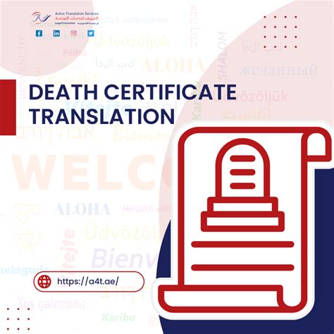 death certificate translation - Active Translation Services