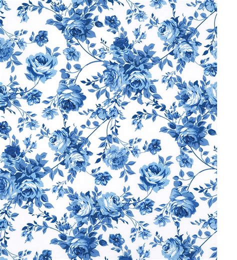 Tecido Impermeável Flores Azuis Fundo Claro 50cm X 140mt Loja