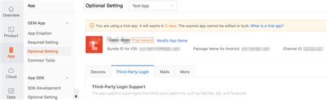 enable biometric login tuya developer platform tuya developer
