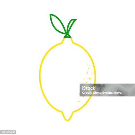 선형 스타일의 레몬 아이콘입니다 제품 디자인 라벨 포스터의 요소 적절한 영양 섭취 다이어트 벡터 일러스트 레이 션 감귤류 과일에 대한 스톡 벡터 아트 및 기타 이미지