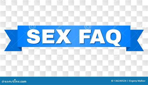 Blue Stripe With SEX FAQ Caption Stock Vector Illustration Of Banner White