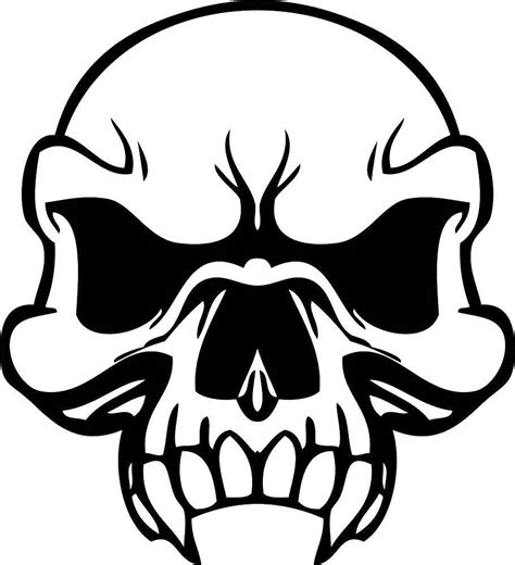 Evil Skull Coloring Pages