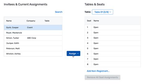 Managing Tables