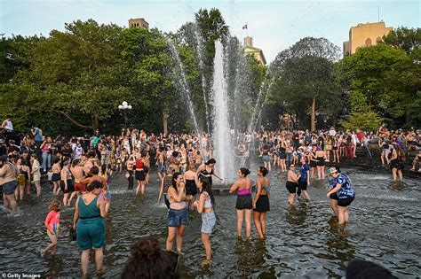 Dozens Of Women Go Topless For New York Citys Annual Dyke March