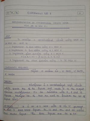 CS Digital Lab Experiments List CSL DIGITAL LAB PART A Realization Of Functions Using