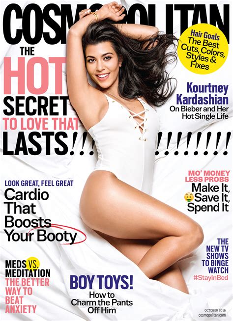 Kourtney Kardashian Covers Cosmopolitans October Issue