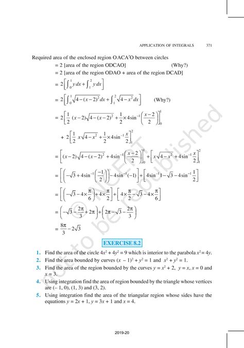 Application Of Integrals NCERT Book Of Class Mathematics Part II