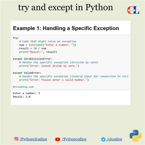 try and except in Python : r/pythonclcod