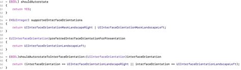 Objective C Ios Autorotate Is Not Working When You Have Different