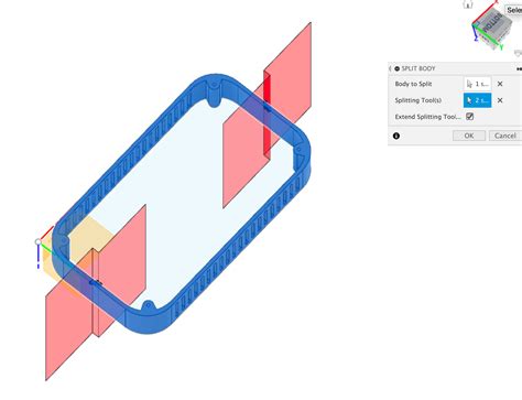 Unable To Split Body On Two Sides Rfusion360