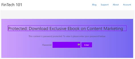 How To Customize A Password Protected Page In WordPress