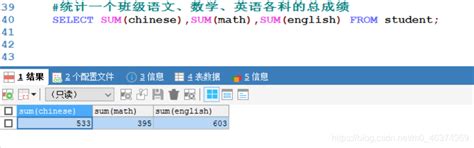 零基础带你学习mysql—统计函数（合计函数）（十一）零学习合计内容 Csdn博客