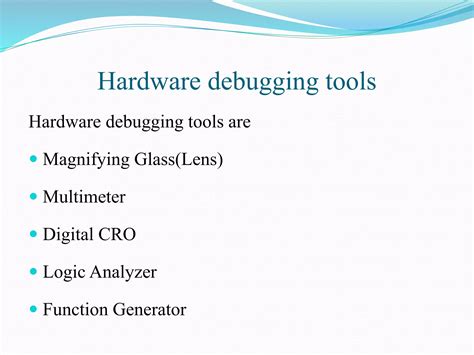 Target Hardware Debugging Pptx Computer Peripherals Computing
