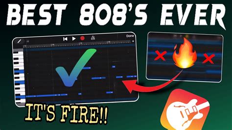 How To Make Better 808 Bass Patterns On Garageband Ios Youtube