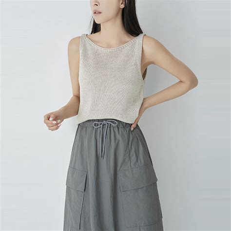 리틀마켓 라스트원 세일 린넨 블랜디드 보트넥 민소매 썸머 니트 나시 Ee38b3 티 레이어드 이너 탑 블랙 화이트 베이지 여행 바캉스 피크닉 휴양지 캐쥬얼 출근 마실 꾸안꾸 룩