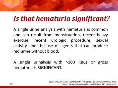 Approach To Hematuria PPTX Blood Disorders Diseases And Conditions