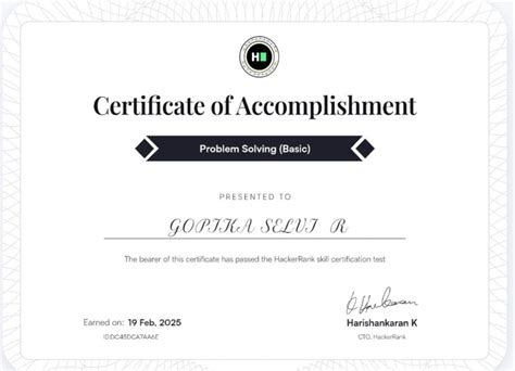 Gopika Selvi R On Linkedin Hackerrank Problem