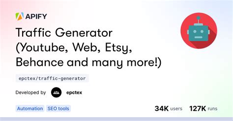 error page closed · issues · traffic generator web youtube · apify