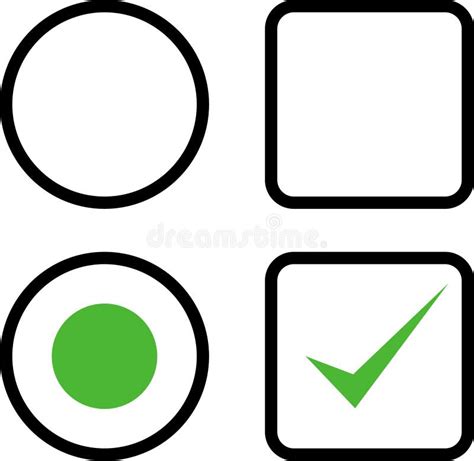 Checkbox With Blank And Checked Checkbox Vector Icon Stock Vector