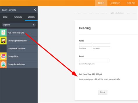 Get Form Page Form Widgets JotForm