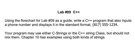 Solved Lab C Using The Flowchart For Lab As A Chegg