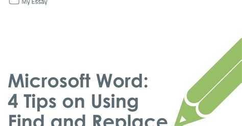 Microsoft Word Tips On Using Find And Replace