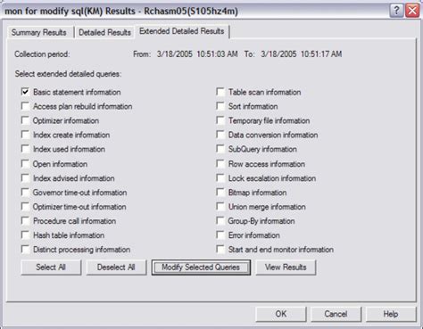 Sql Performance Report Information From Extended Detailed Reports 13