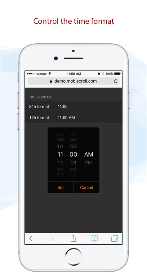 mobiscroll mobile date and time picker ionic marketplace