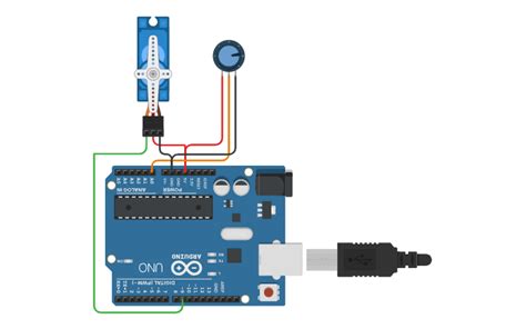 Circuit Design Tinkercad Arduino Servo Motor Control With Potentiometer Tinkercad