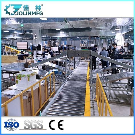 Logistics Bag And Box Wheel Sorter Roller Conveyor Sorting System