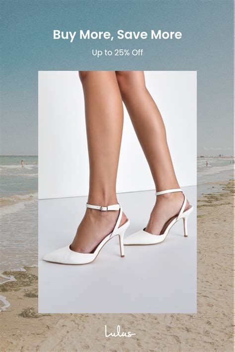 Azalian White Pointed Toe Ankle Strap Heels In 2025 Ankle Strap Heels