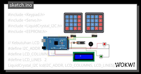 Door Lock Wokwi Esp32 Stm32 Arduino Simulator