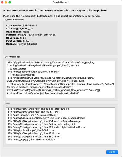Crash Mac Arm Issue Ultimaker Cura Github