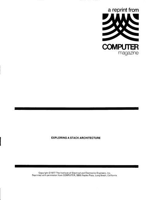 pdf exploring a stack architecture