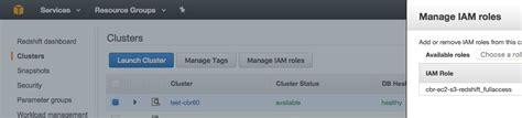 attach iam role to ec2 and redshift cluster cloudbasix