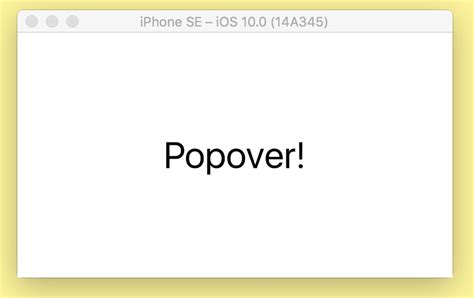 Swift Can A Uiviewcontroller That Is Presented As A Popover Be Its Own
