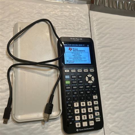 Texas Instruments TI Plus CE Python Graphing Calculator W Case Cable Black Tested Etsy