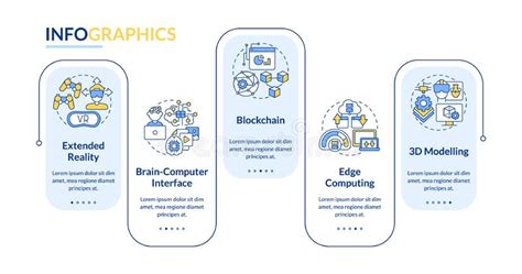 Metaverse Technologies Rectangle Infographic Template Stock Vector