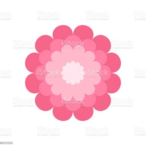 다채로운 벡터 추상 꽃 아이콘 로고입니다 배너 포스터 프로모션 웹 사이트 온라인 쇼핑 광고를위한 간단한 최소 평면 아트 스타일