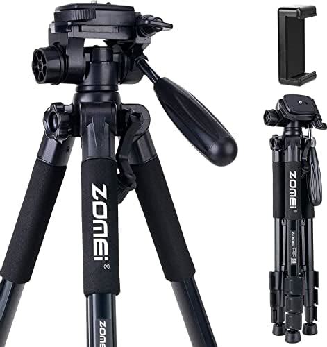 Caméra Trépied Zomei Q111 Professional Aluminium Caméscope Stand Avec Tête Pan Et Sac De