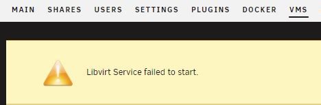 Vm Service Is Disabled After A Power Failure General Support Unraid