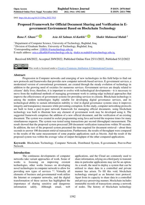Pdf Proposed Framework For Official Document Sharing And Verification