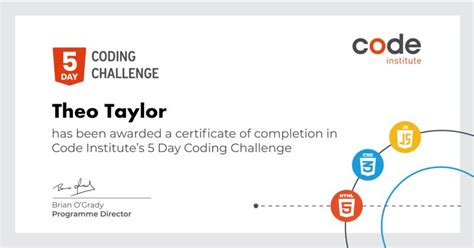 theo taylor on linkedin today i finished the code institute s five day