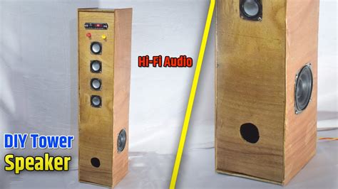 How To Make A Tower Speaker Home Theatre Hi Fi Dj Homemade At Home