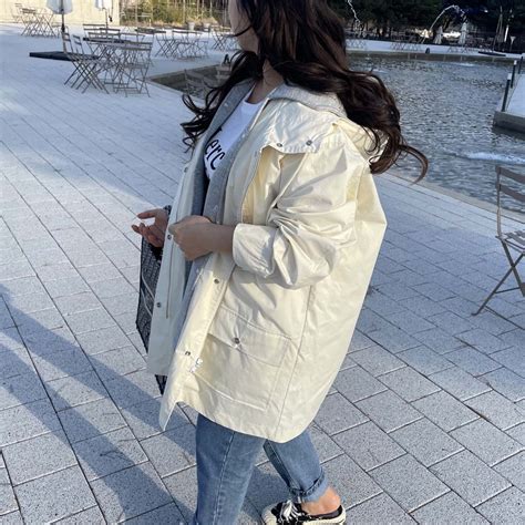 언더 후드 레이어드 집업 롱 야상점퍼 여자 간절기 봄 아우터 사파리야상 후드 내피분리 에이블리