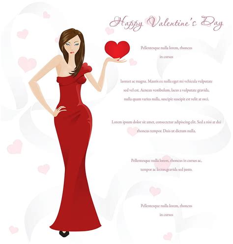 발렌타인 매력적인 배경 벡터 Ai Eps Uidownload