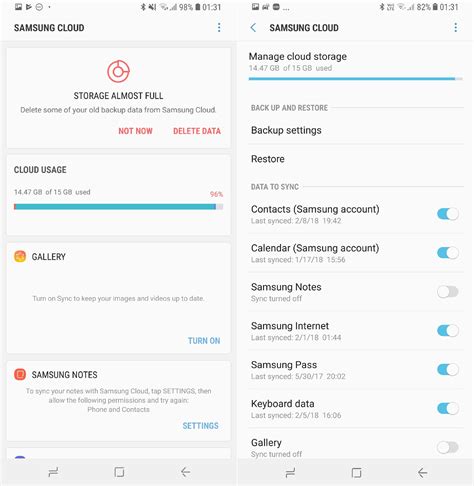 Galaxy S8 Oreo Vs Nougat Side By Side Screenshots Sammobile