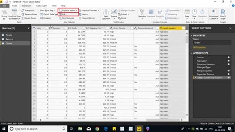 Power Bi Power Query Editor Replace Null Values Printable Forms Free